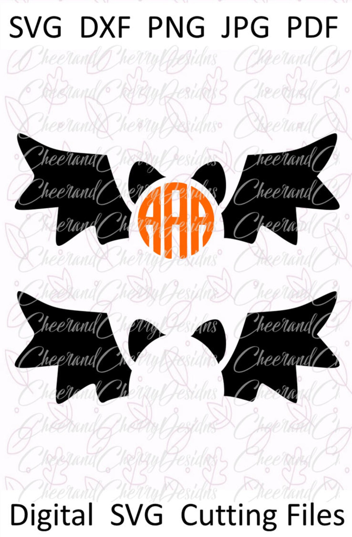 Bat Svg Halloween Bat Svg Bat Monogram Svg Bat Svg File for - Etsy