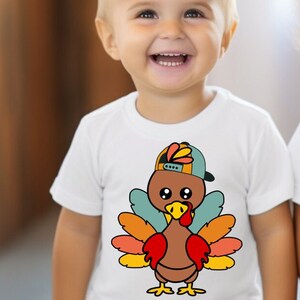 Cute Turkey SVG PNG Thanksgiving Svg for Boys Shirt Toddler Boy Turkey ...