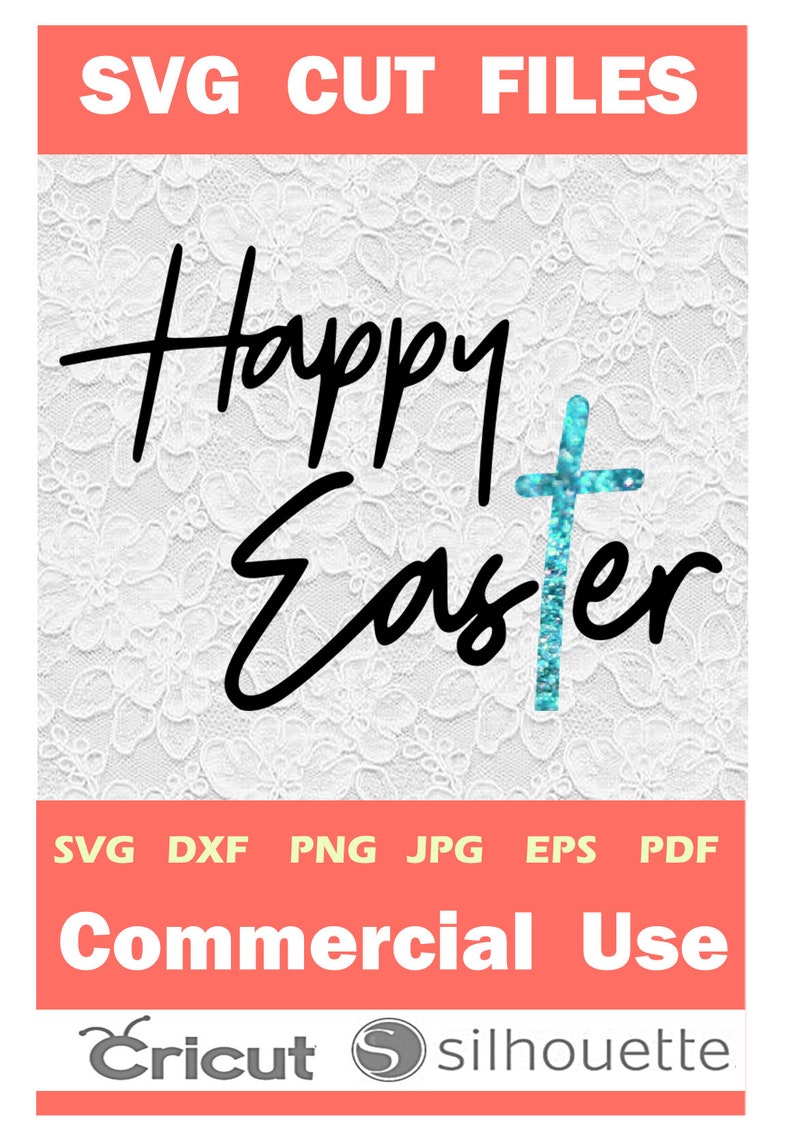 Happy Easter Svg Files for Cricut Silhouette Cameo Happy - Etsy