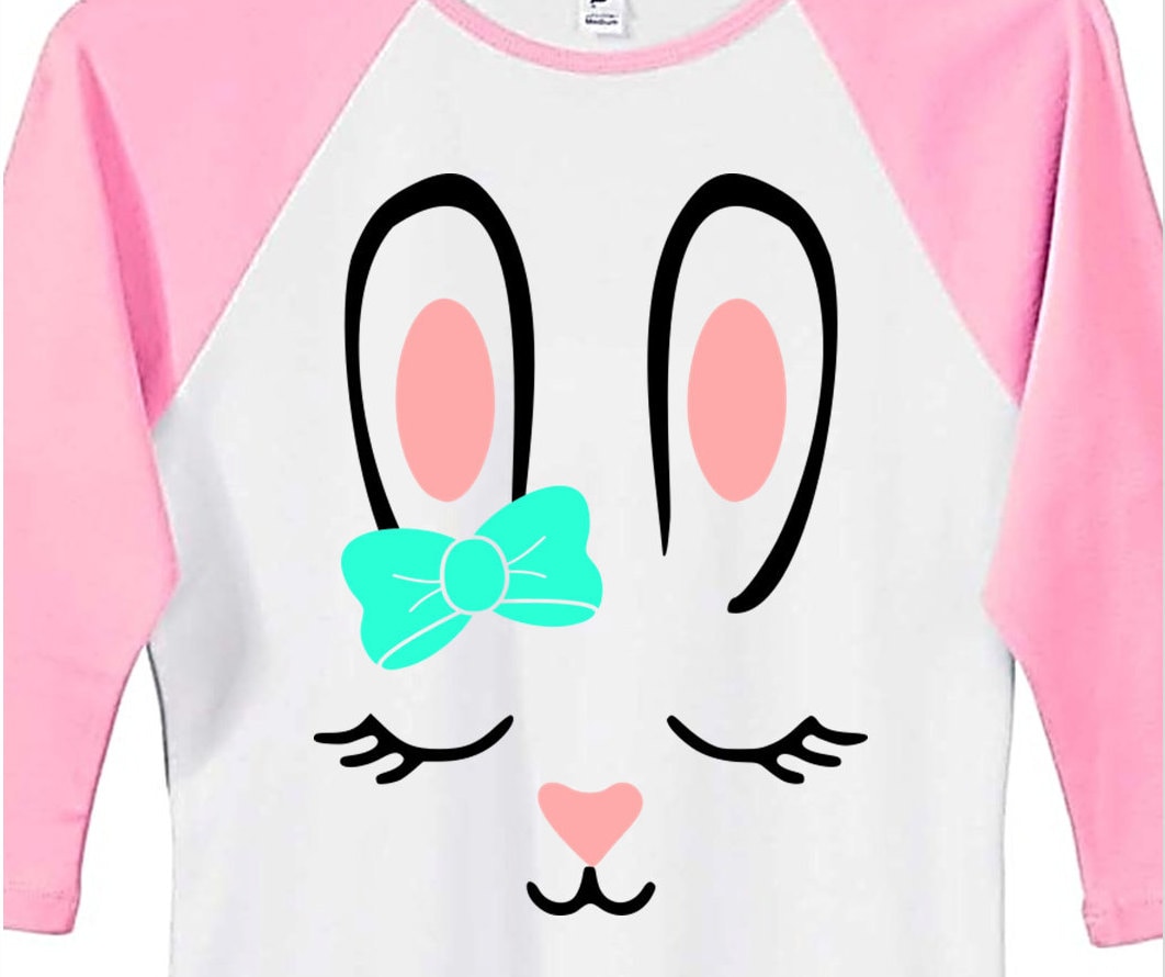 Bunny Face Svg Easter Bunny Svg Girl Easter Svg Files for Cricut ...