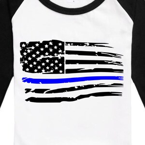 Distressed Flag Svg American Flag With Blue Line Svg American Flag SVG ...