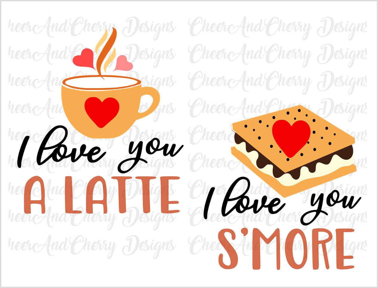 I Love You a Latte Svg I Love You Smore Svg Matching Shirts - Etsy