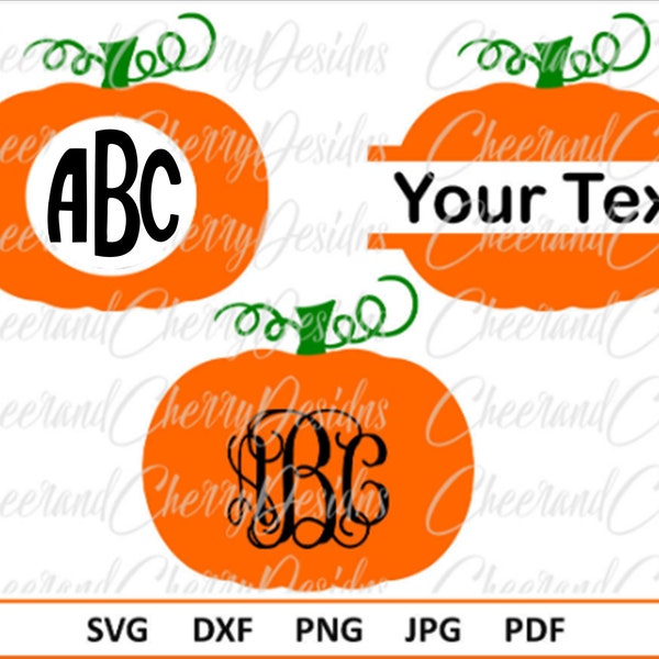 Pumpkin Monogram - Etsy