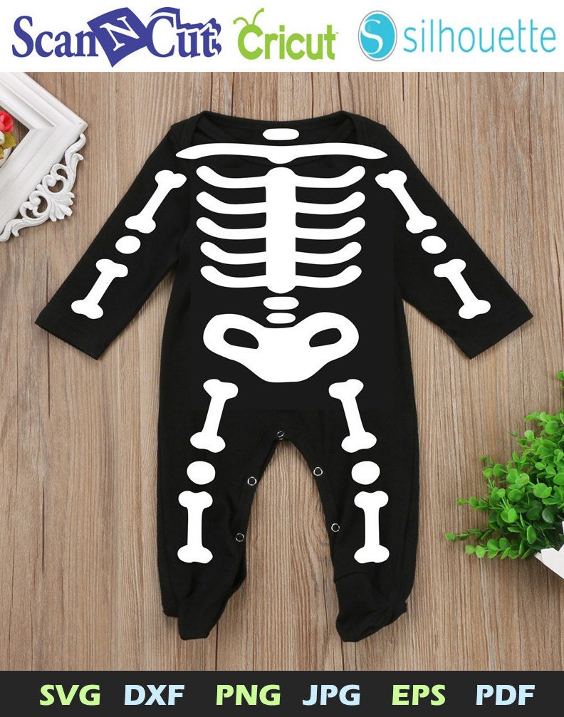 Skeleton Costume Svg File Halloween Sceleton SVG for DIY Halloween ...