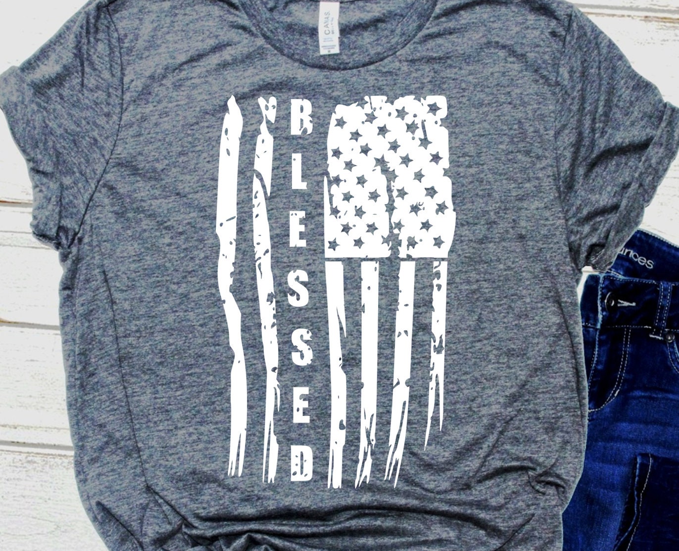 Distressed American flag SVG cut file for Silhouette Cricut | Etsy