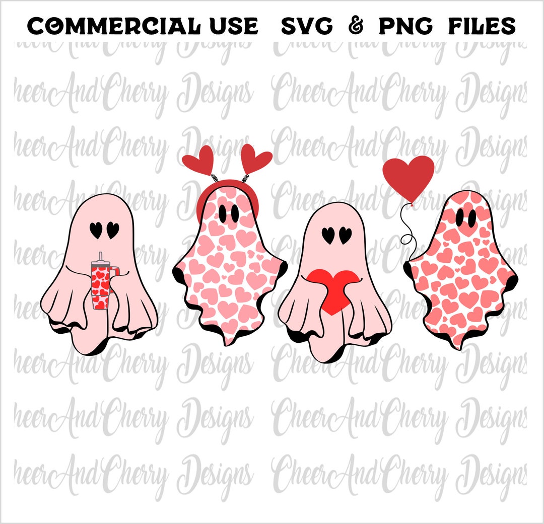 Valentines Ghost SVG PNG Be My Boo SVG Valentine Svg Valentines Day Svg ...