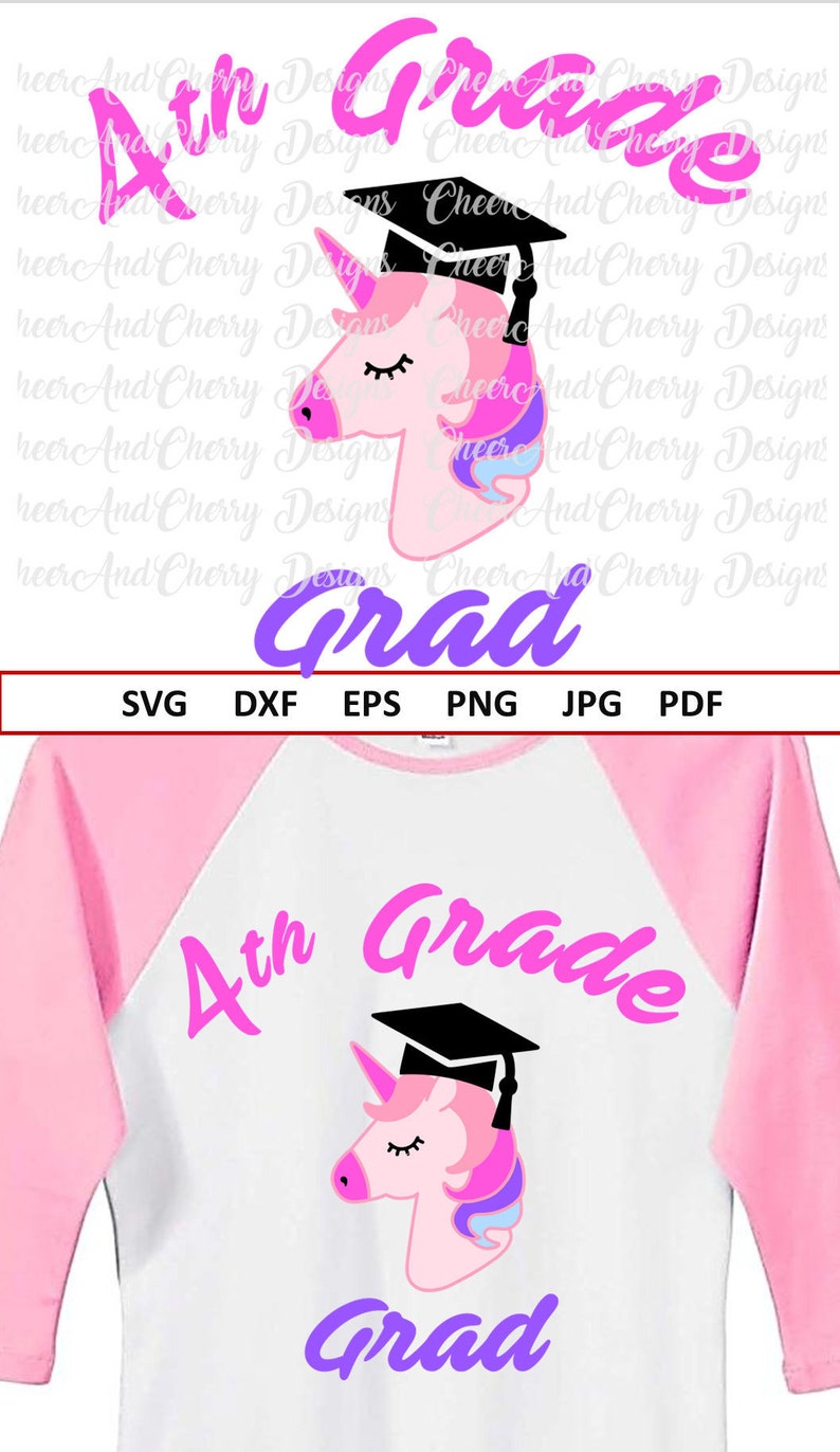 4th Grade Graduation SVG Last Day of School SVG for Girl 4th - Etsy