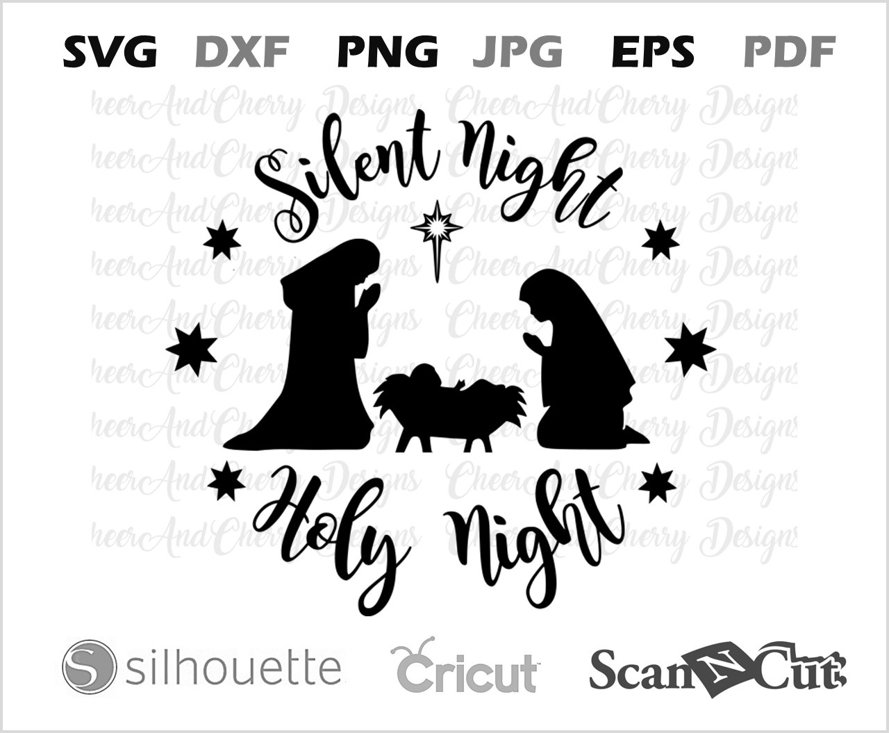 Christmas svg Nativity scene Svg Nativity SVG files for | Etsy