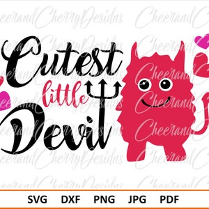 Valentine SVG for Girl First Valentines Day SVG for Baby Devil Svg ...