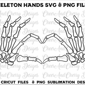 Skeleton Hands SVG PNG Bundle, Halloween Svg Stay Spooky Svg Pinky ...