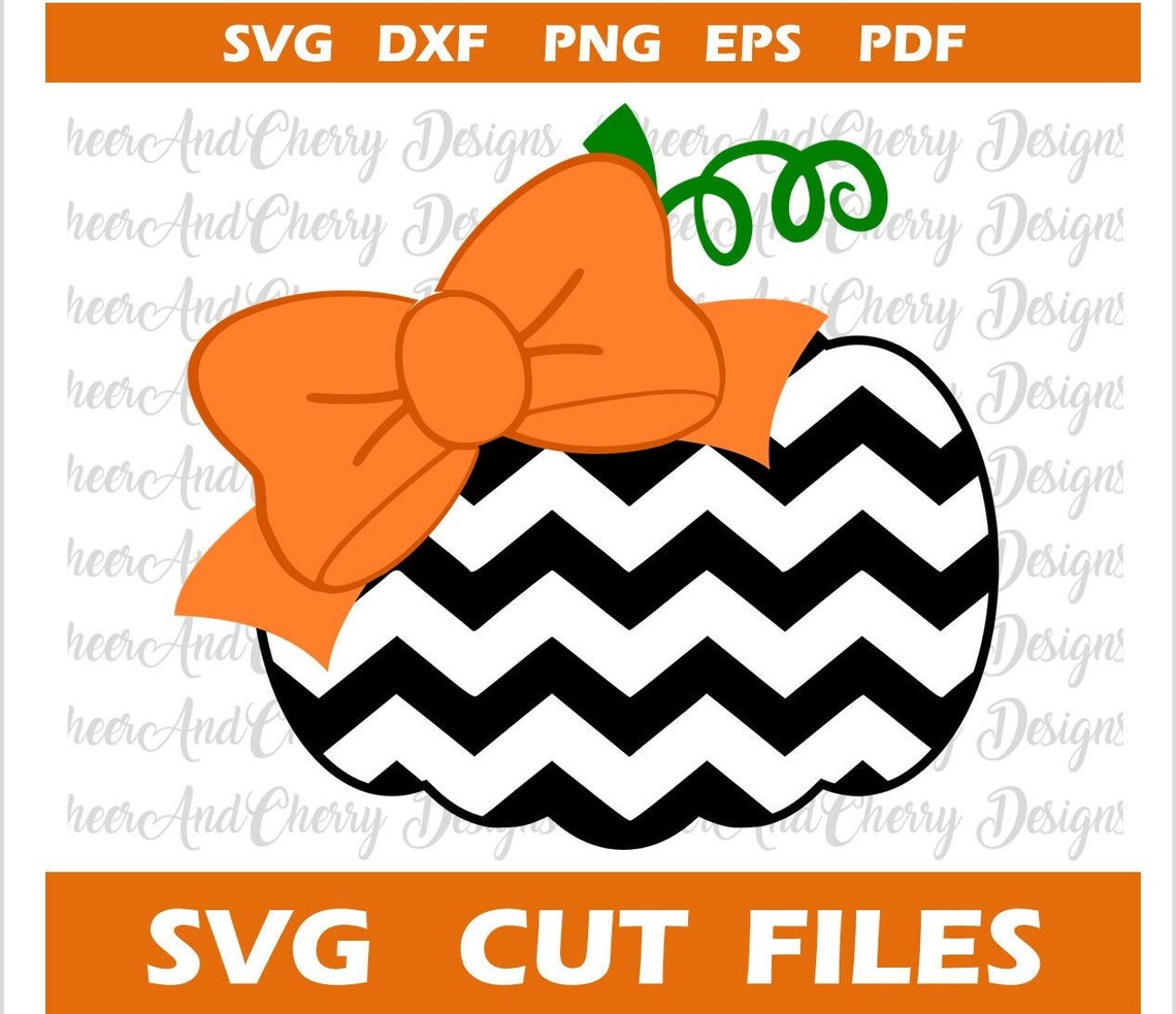 Chevron Pumpkin Svg, Halloween SVG Files for Cricut and Silhouette ...