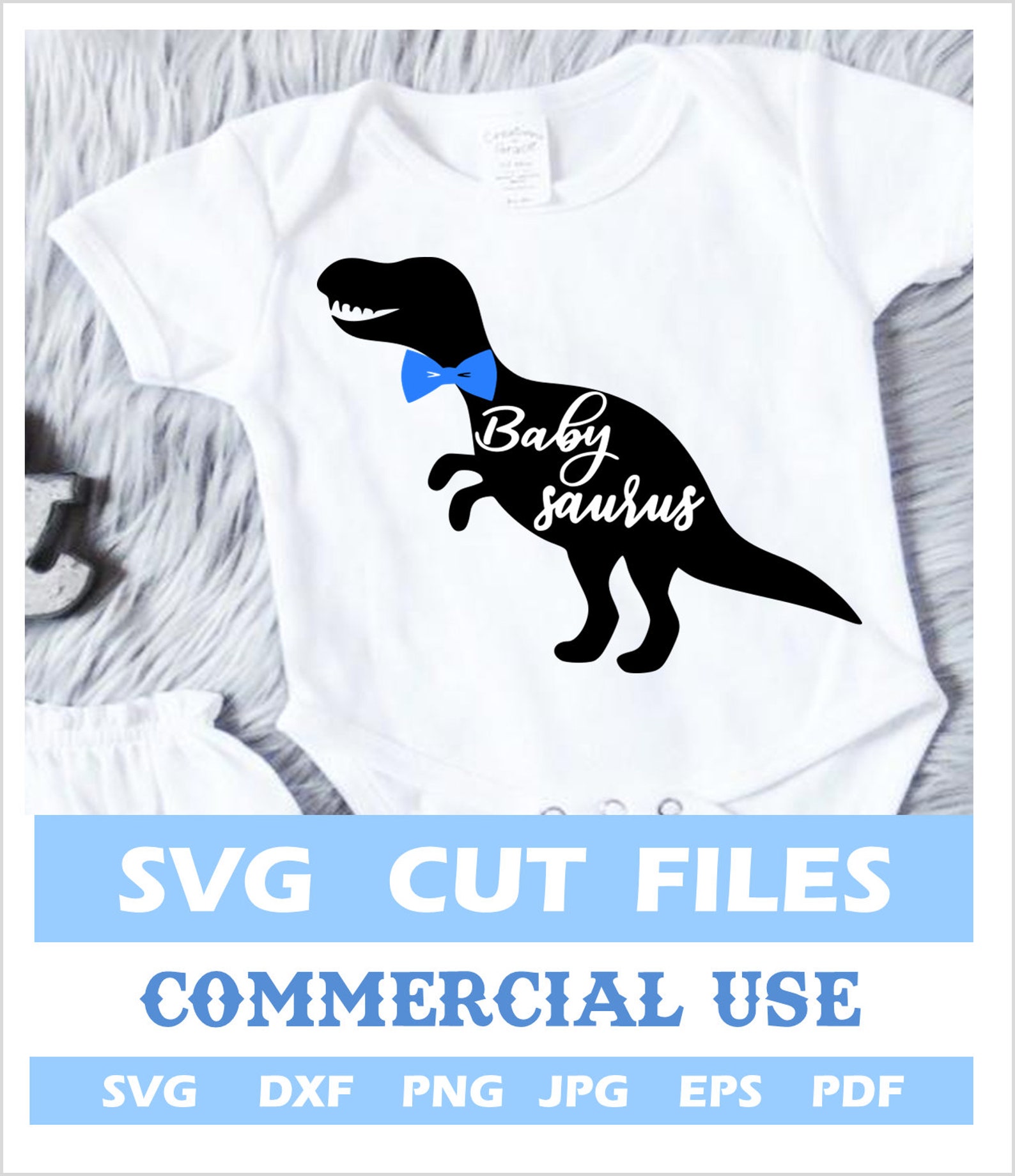 Babysaurus SVG T-rex Svg for Baby Boy Birthday Dinosaur Svg. - Etsy