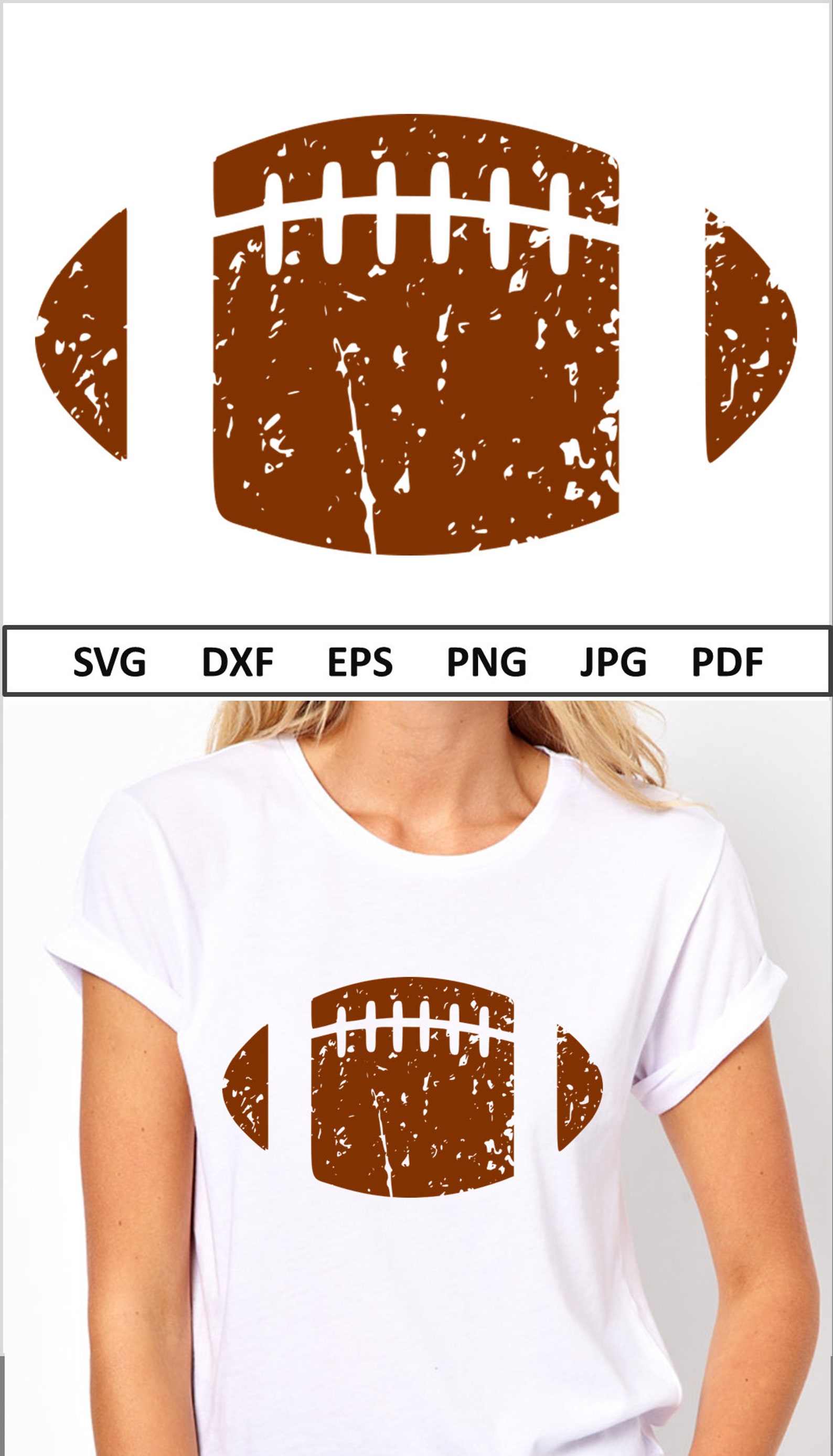 Football Svg, Grunge Football Png, Distressed Football Svg Game Day Svg ...