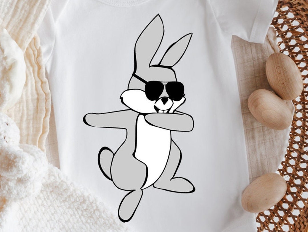 Dabbing Bunny Svg, Easter Svg for Baby Boy, First Easter Svg Files for ...