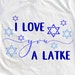 I Love You a Latke Svg, Hanukkah Svg for Cricut Silhouette Iron On ...