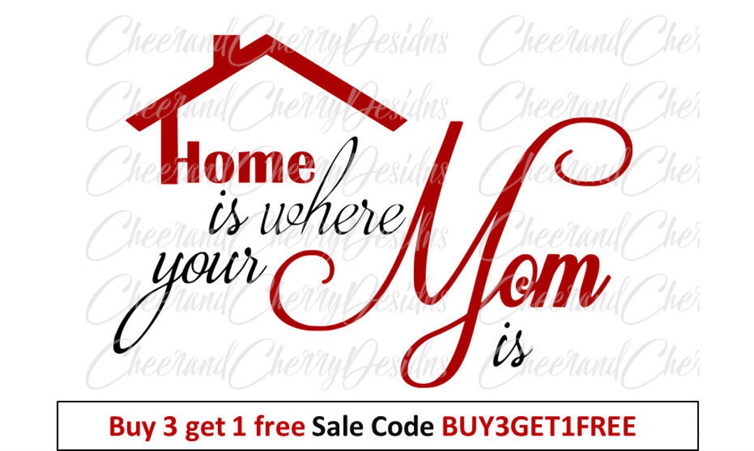 Mothers Day Design SVG Mothers Day Sign Svg Home Sign Svg DIY Gift for ...