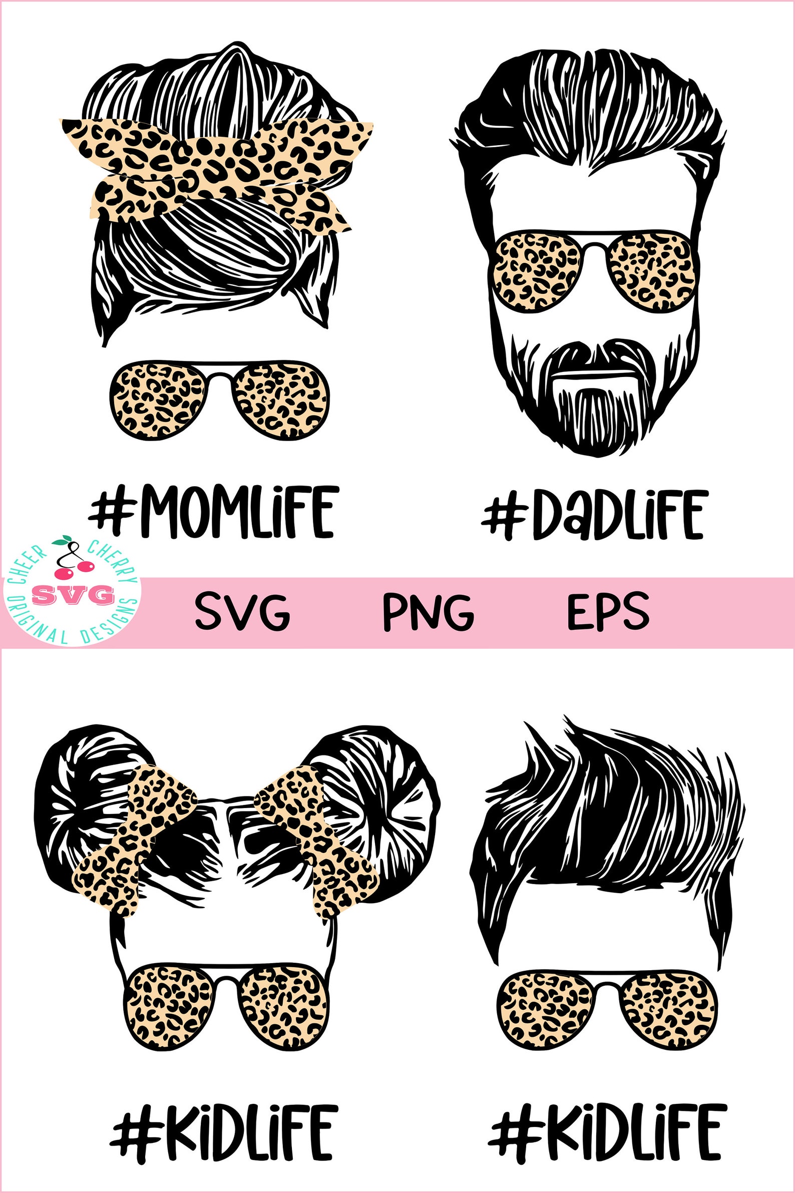 Mom Life Dad Life Kid Life SVG Bundle, Family Life Cut Files for Cricut ...