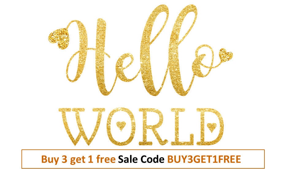 Hello World SVG File for Silhouette Cricut Iron on Transfer | Etsy