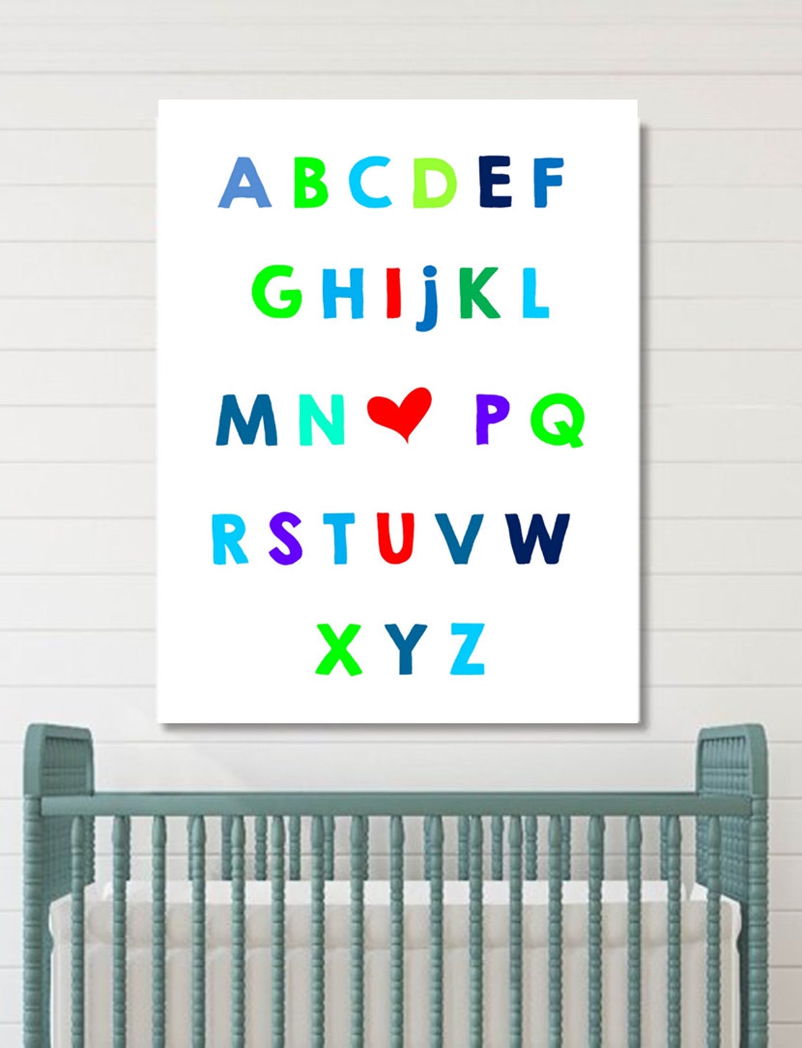 ABC Wall Art Alphabet Print ABC printable Abc poster | Etsy