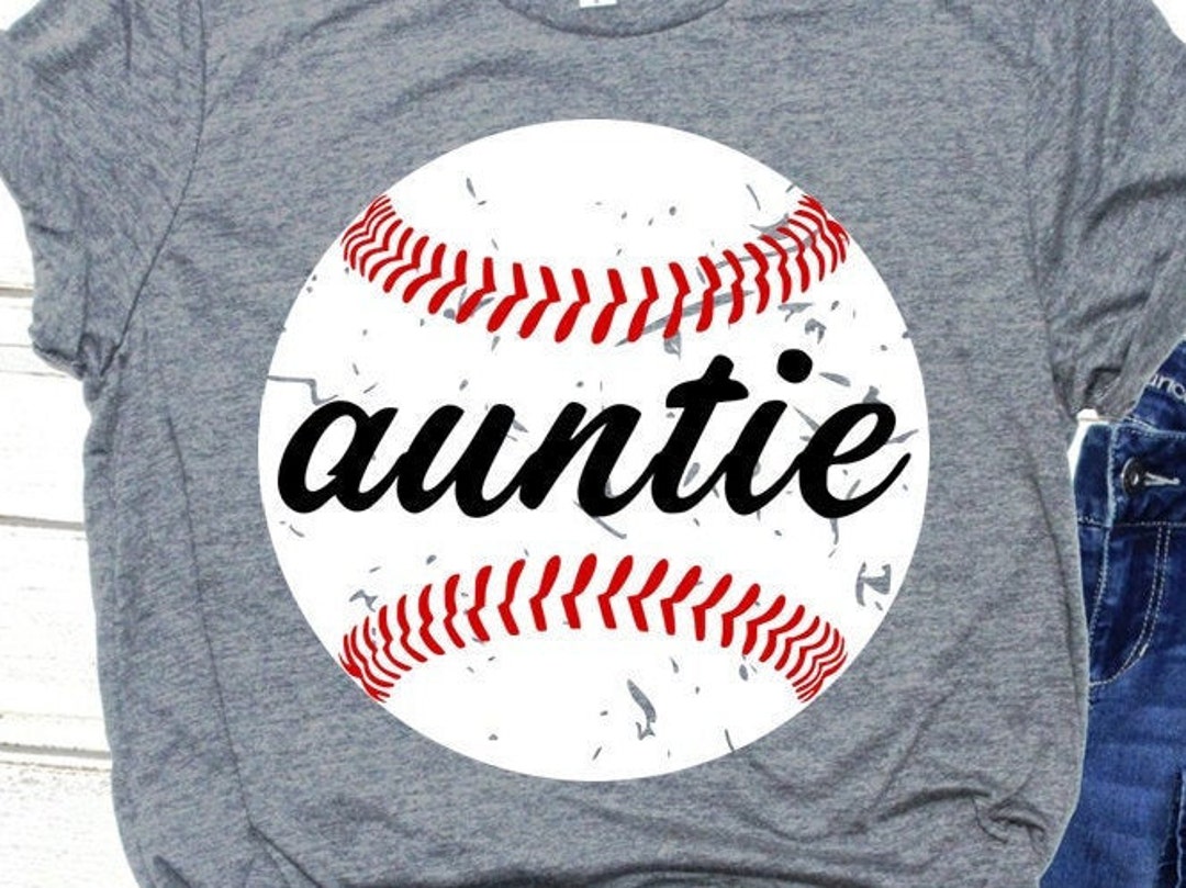 Baseball Auntie Svg, Grunge Baseball Svg File for Cricut Silhouette ...