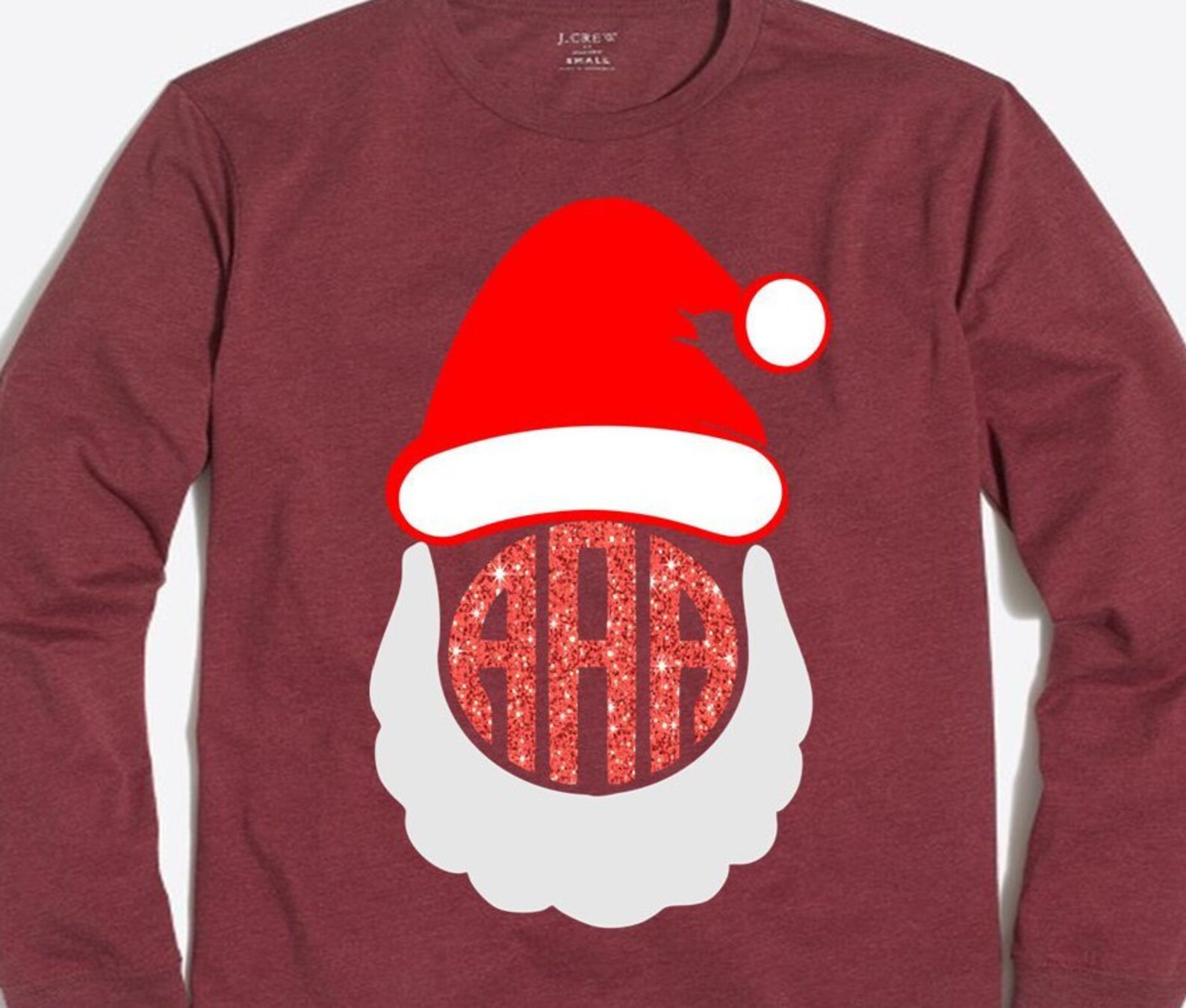 Santa Face Monogram SVG Santa Svg File for Cricut Silhouette - Etsy