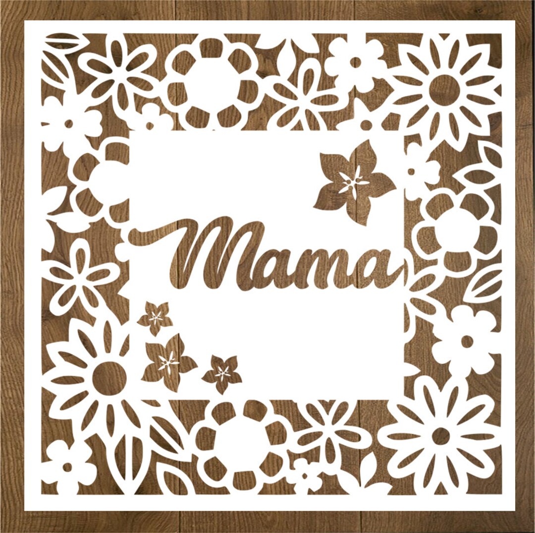Mama SVG Dxf Png Pdf Files Sihloutte Cameo Cricut, DIY Mothers Day Svg ...