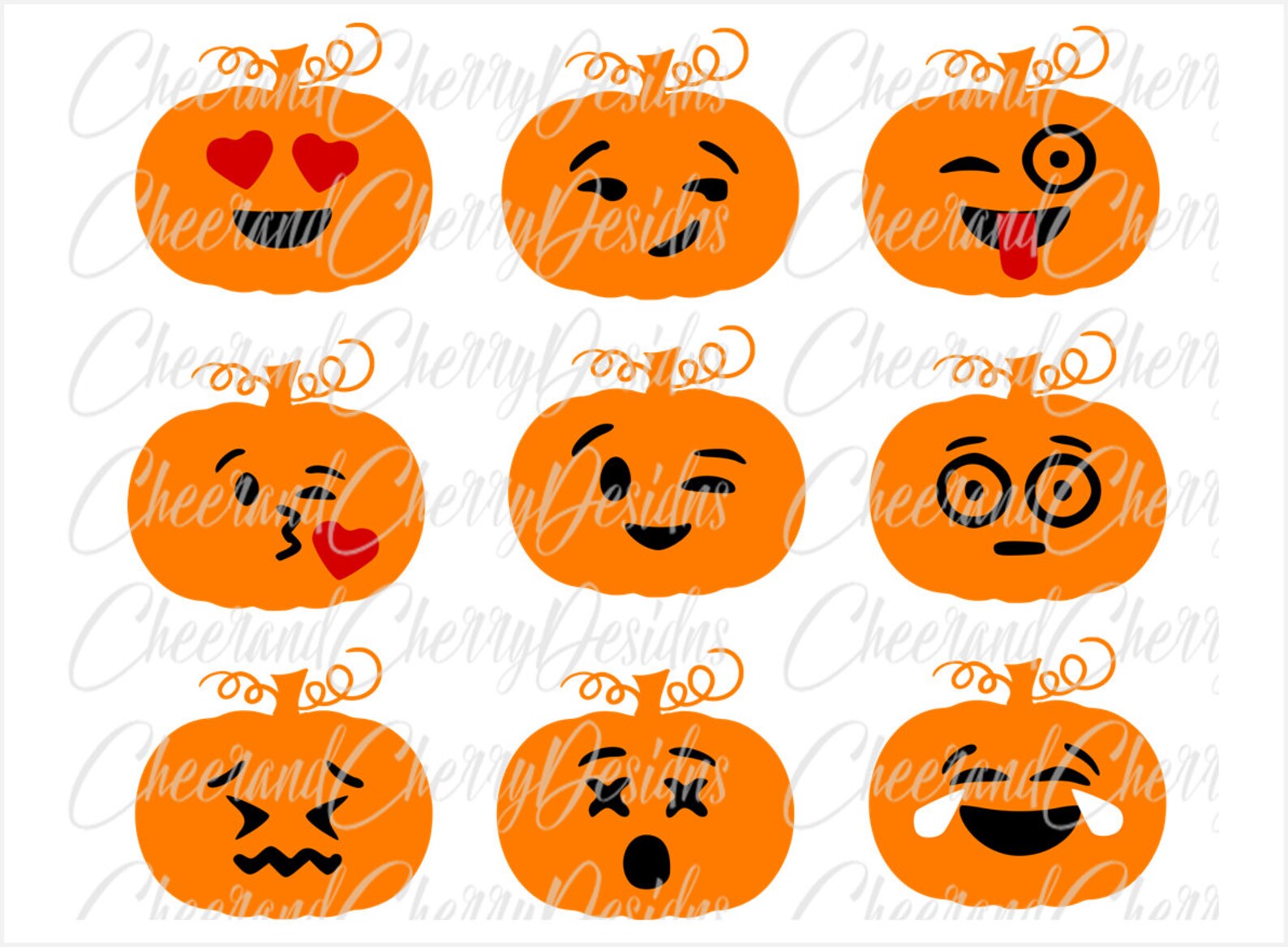 Cute Pumpkin SVG files for Cricut Silhouette Iron on Halloween | Etsy