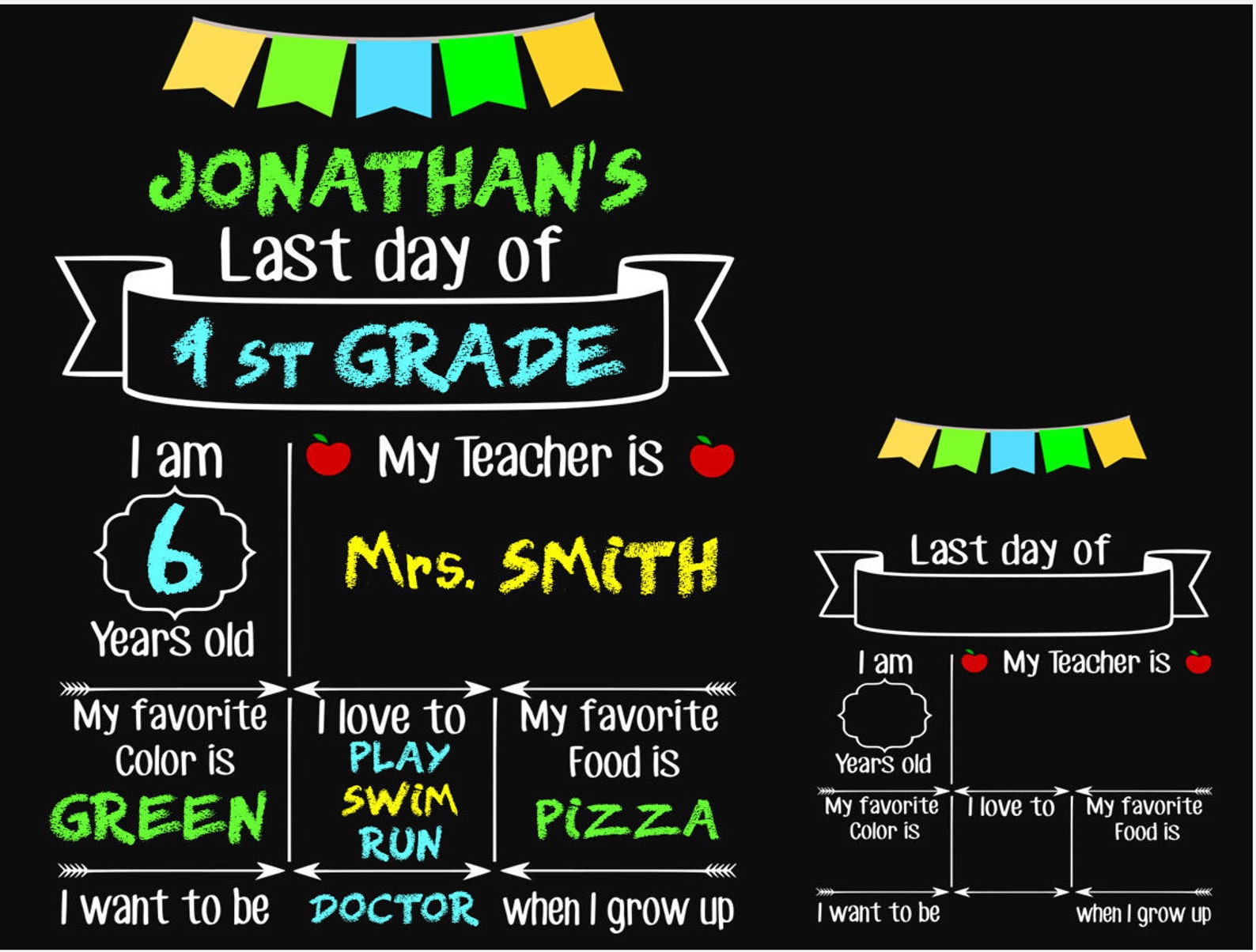 Chalkboard School Sign SVG School Svg File Last Day of School - Etsy