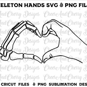 Skeleton Hands SVG PNG Bundle Halloween Svg Ring Finger Spooky Svg ...
