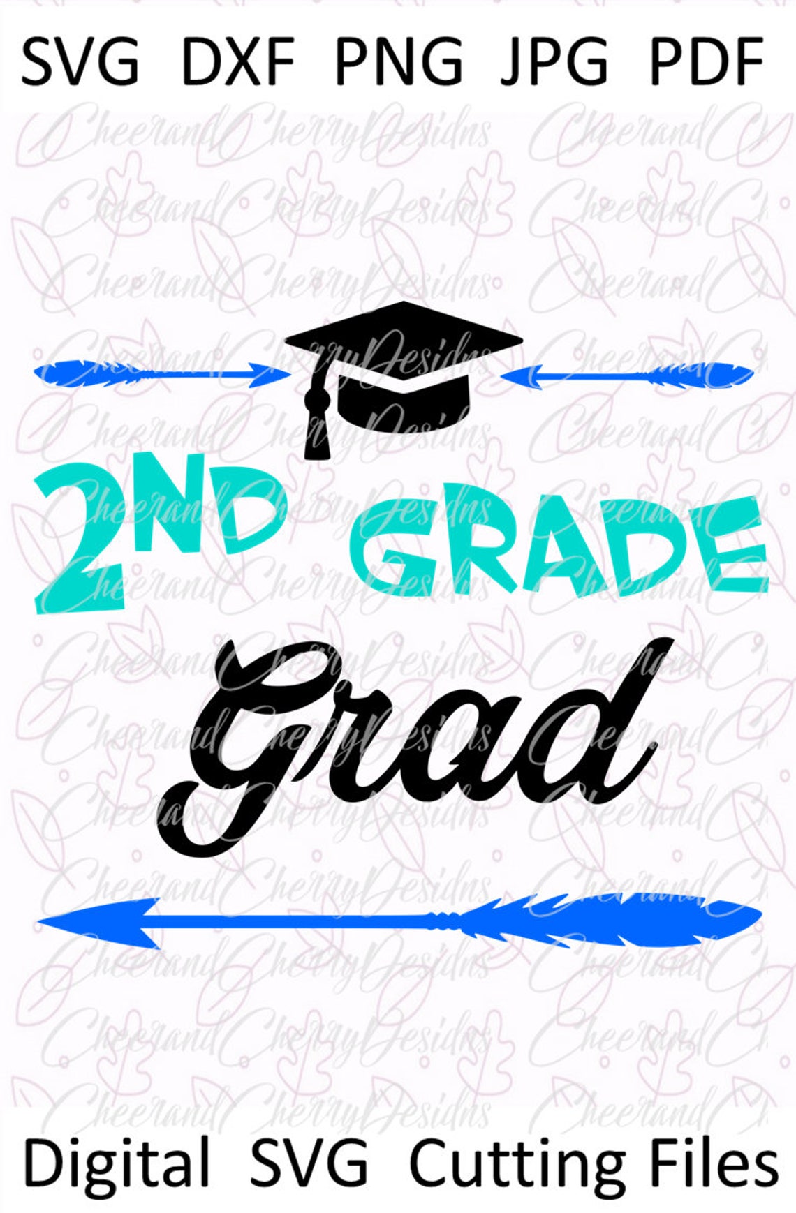 2nd grade Grad svg second grade SVG 2nd grade graduation svg | Etsy