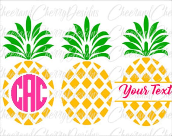 Papercraft Scrapbooking Split Frame Pineapple Pineapple monogram frame ...