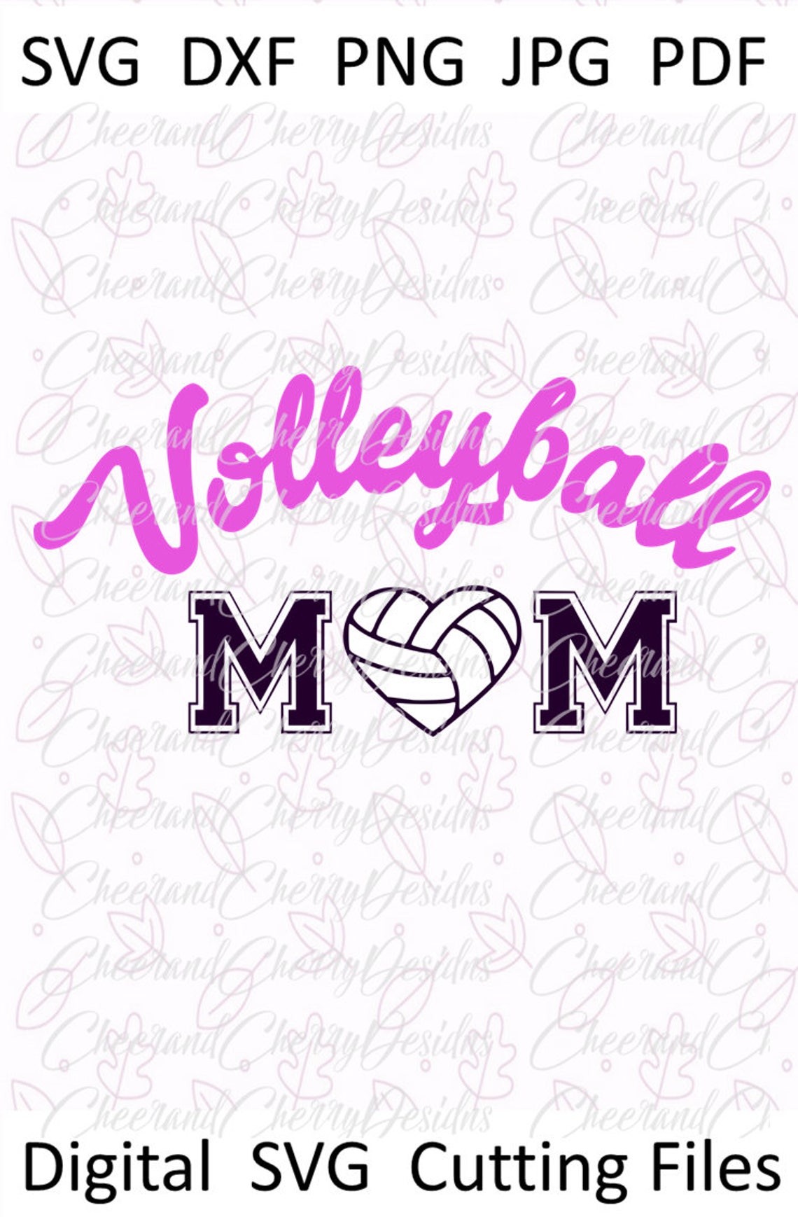 Volleyball Mom SVG Volleyball Svg File Volleyball Cut File | Etsy