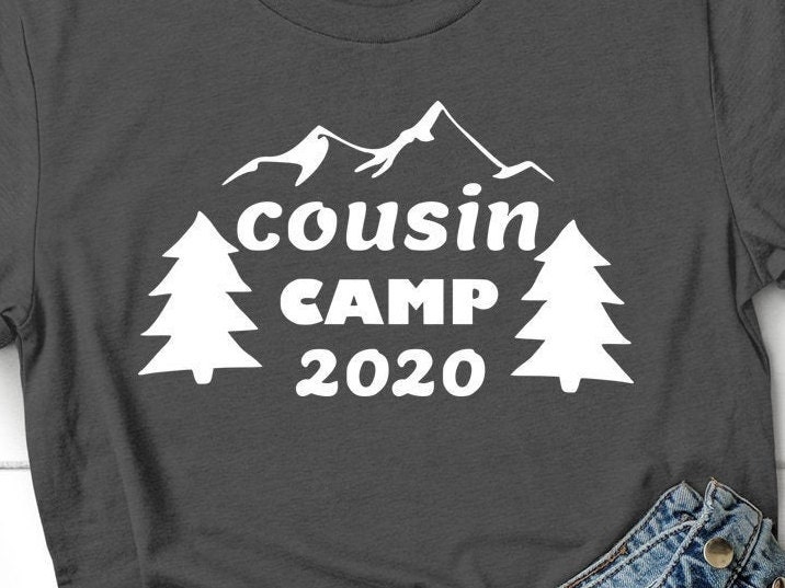 Cousin Camp Svg - Summer Cumping Svg, Trees and Mountains Svg, Summer Family Vacation, Sleepover ...