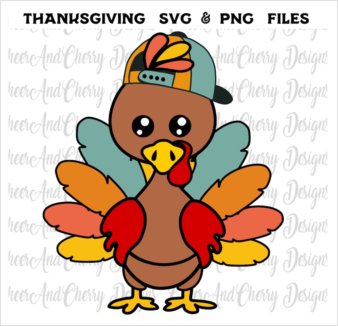 Cute Turkey SVG PNG Thanksgiving Svg for Boys Shirt Toddler Boy Turkey ...