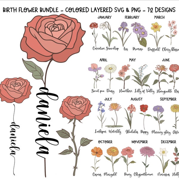 Flower Svg - Etsy