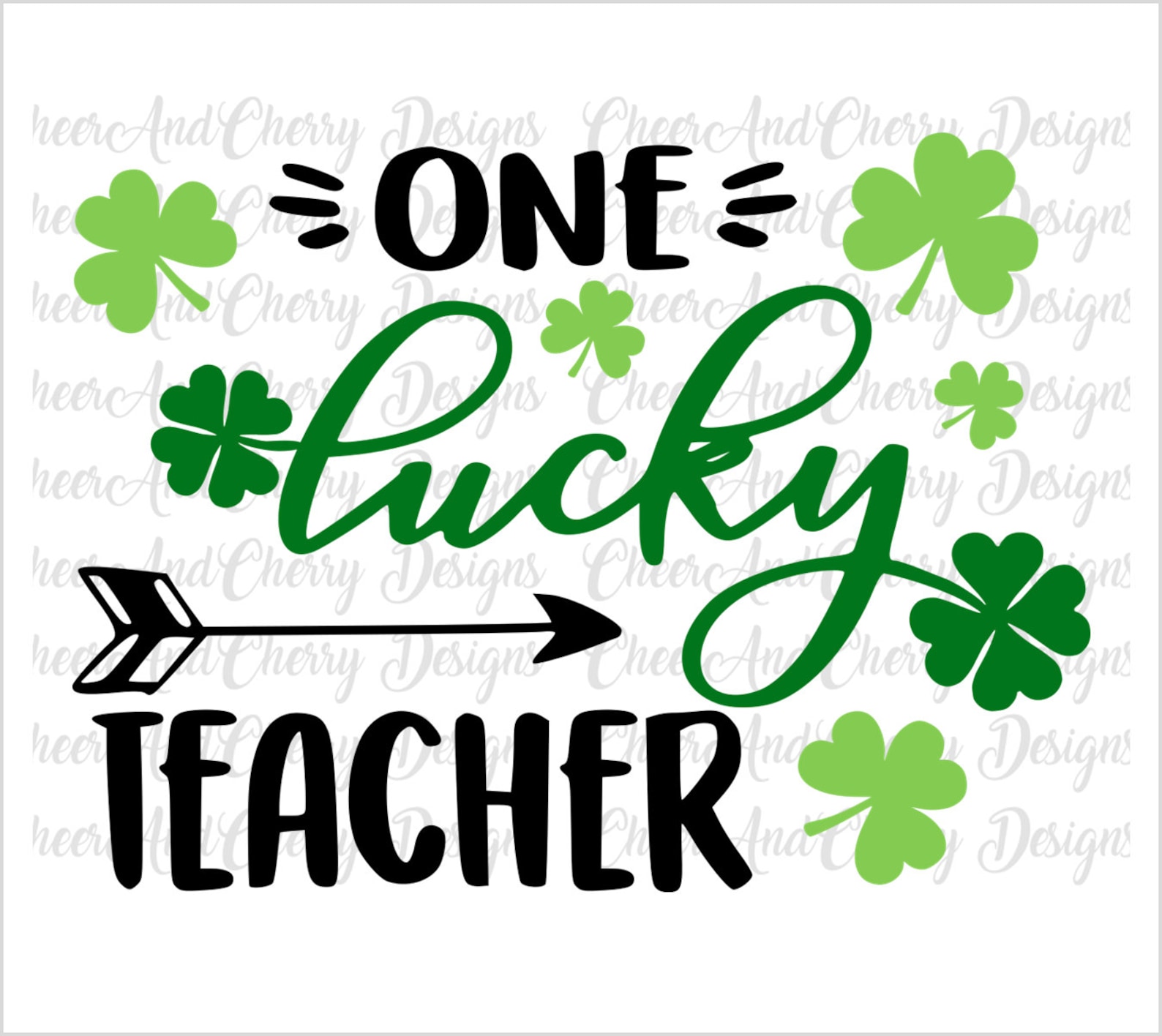 One Lucky Teacher Svg Saint Patricks Day Svg for Cricut | Etsy