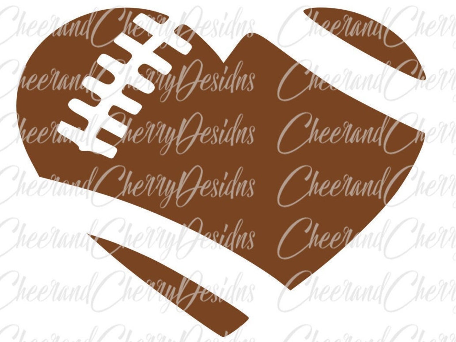Football Heart SVG File Football Svg Heart Football Svg - Etsy