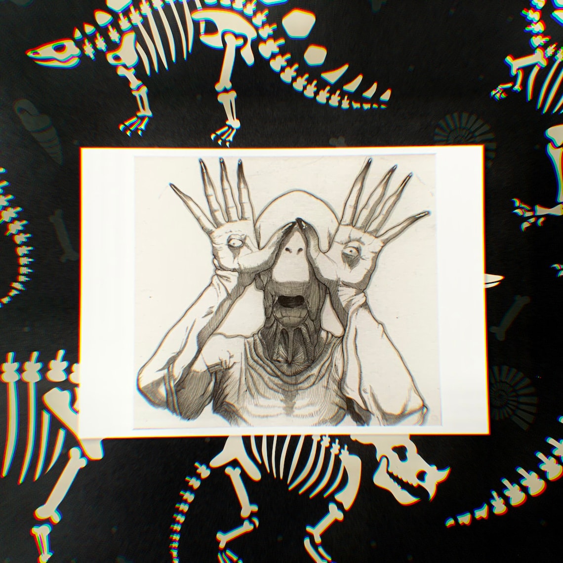 Hombre pálido // Impresión de 5" x 7" - Etsy España