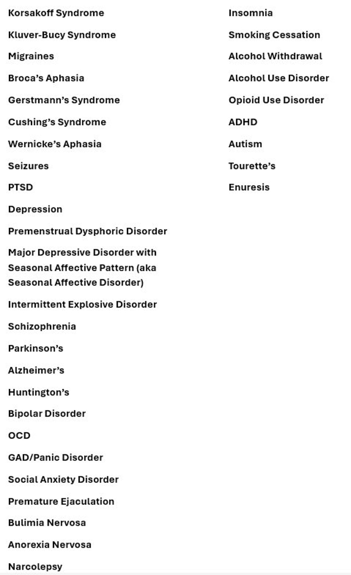 EPPP Study Aid: Brain, Meds, Neurotransmitters, Disorders Chart (visual ...