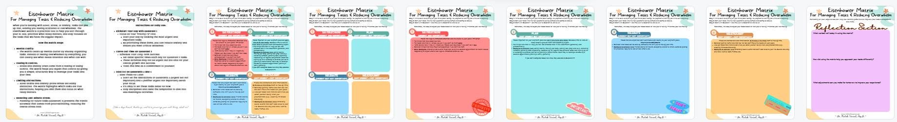 Eisenhower Matrix Worksheet | ADHD Time Management Tool | Overwhelm ...