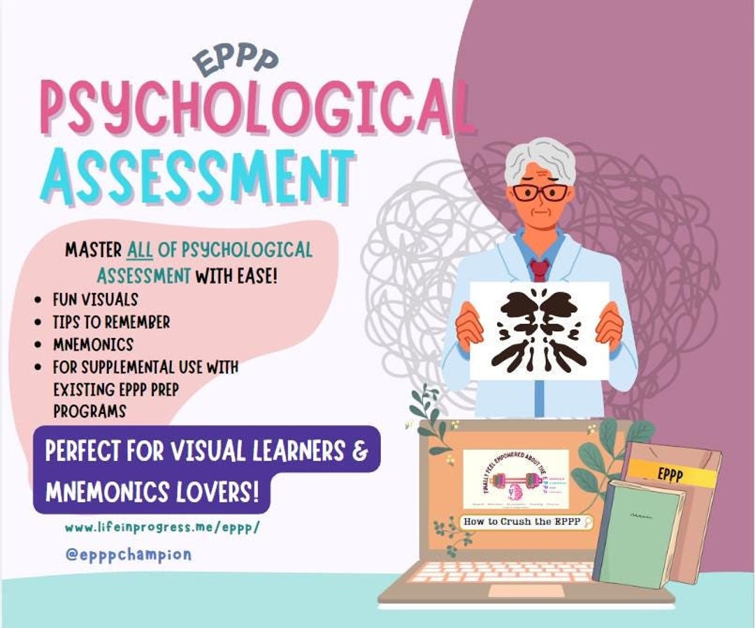 EPPP Psychological Assessment Study Guide: Visual Aid & Mnemonics ...