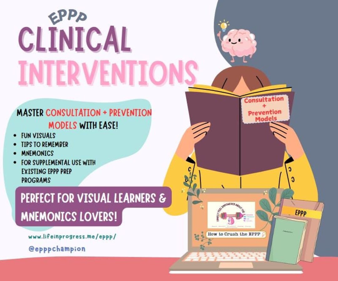 EPPP Visual Aid and Mnemonic Packet (to Supplement Your Studying ...