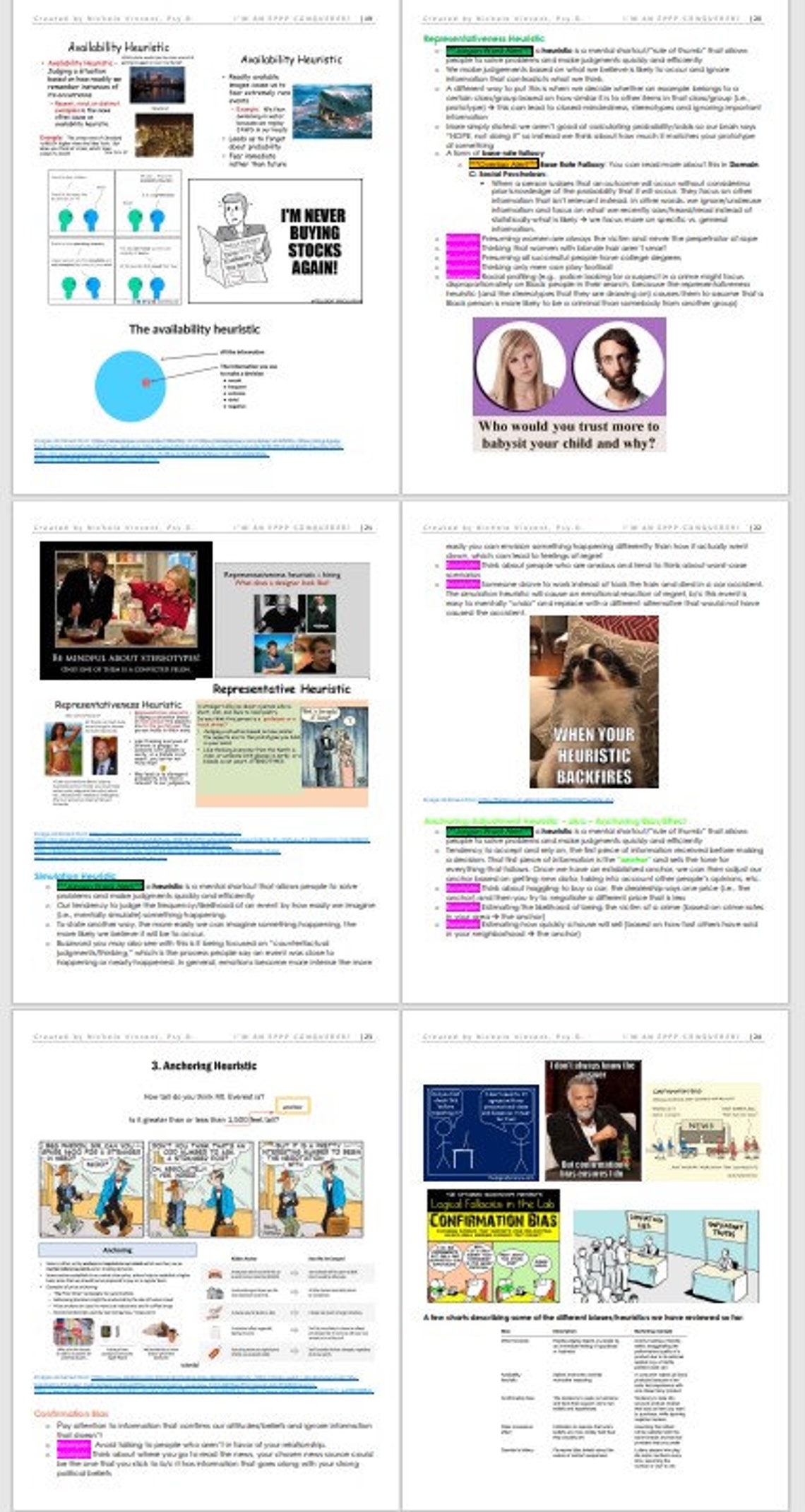 EPPP Study Aid: Social Psychology | Domain C | Errors, Biases ...