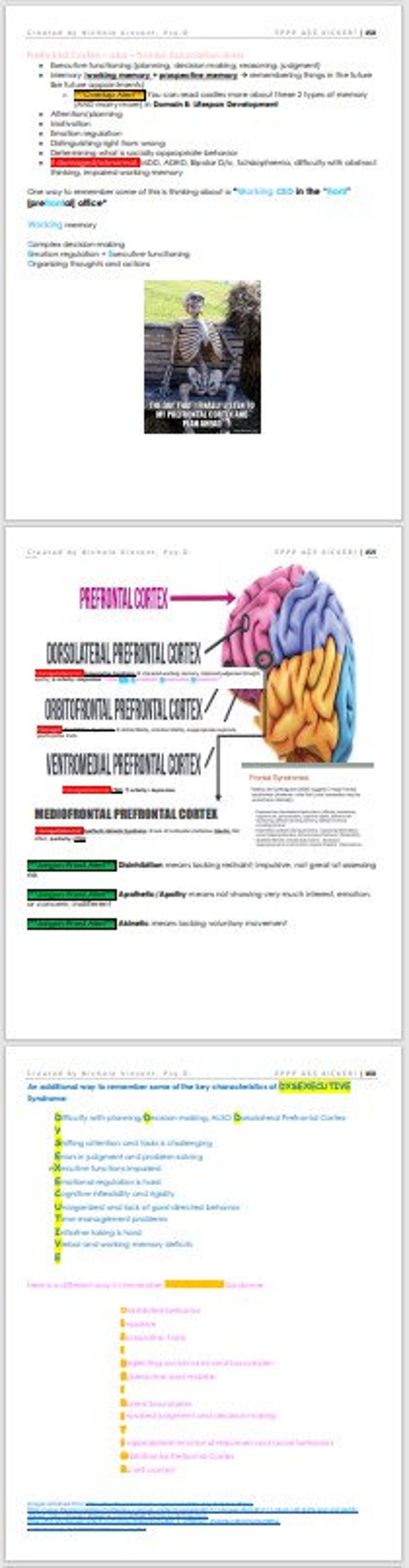 EPPP Visual Aid and Mnemonic Supplemental Packet (to Supplement Your ...