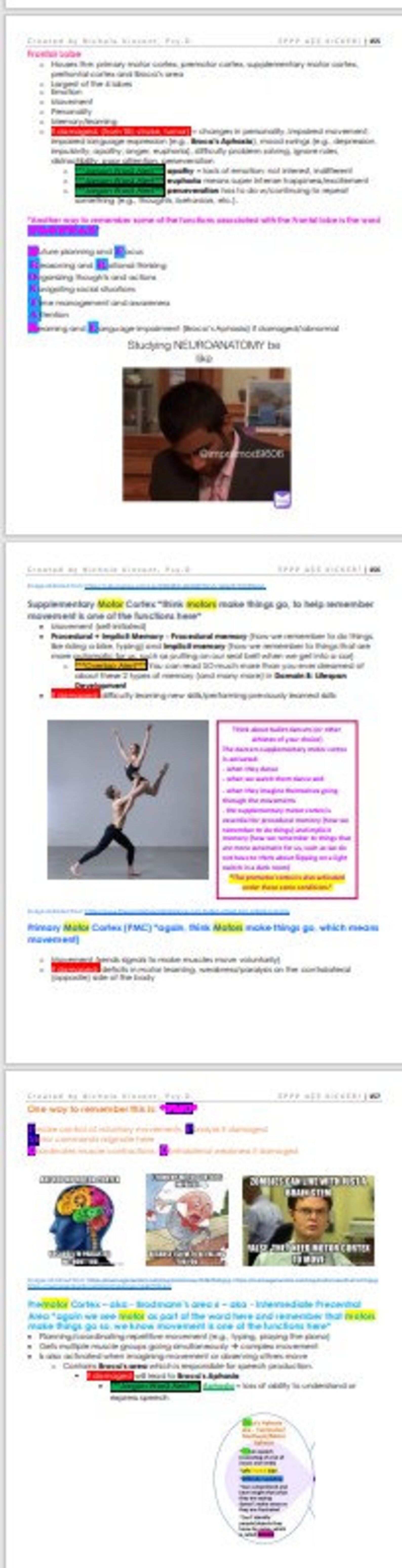 EPPP Visual Aid and Mnemonic Supplemental Packet (to Supplement Your ...