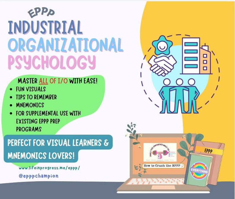 EPPP Domain B Study Guide: I/O Psychology - Mnemonics & Visuals ...