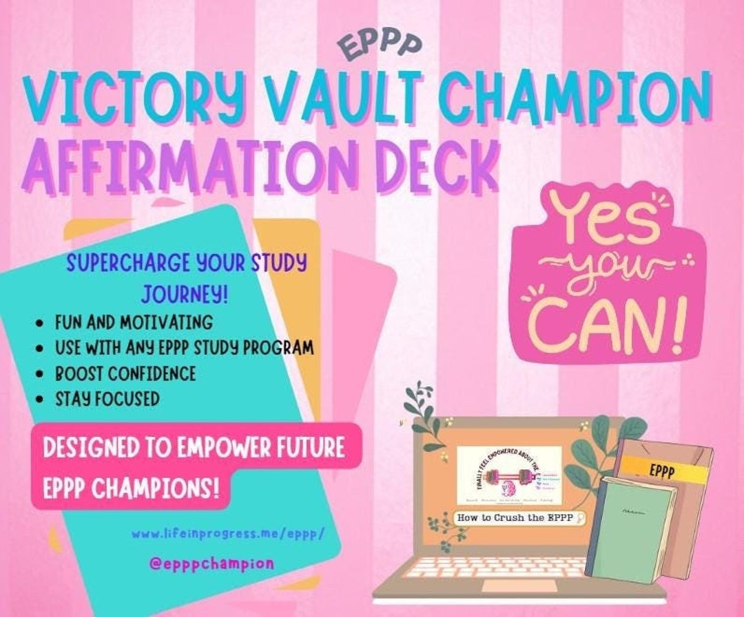 EPPP Affirmation Card Deck for Aspiring Psychologists – Boost ...
