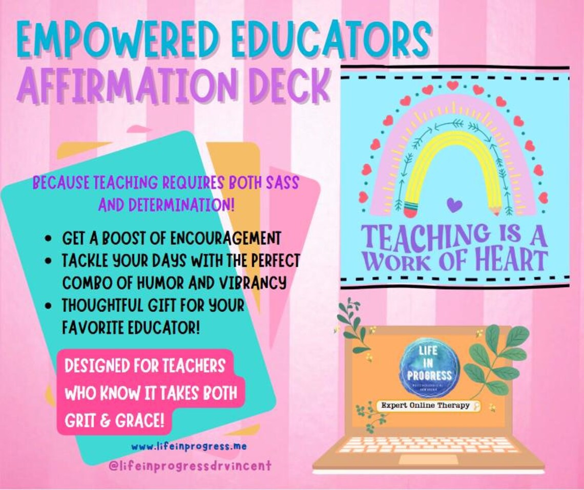 Empowered Educators: Sassy Affirmation Edition {affirmation Card Deck} - Etsy