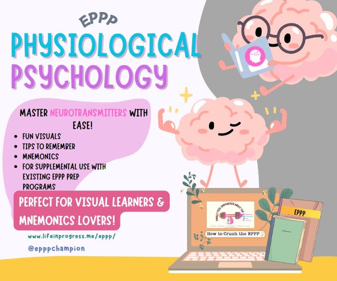 EPPP Neurotransmitters Study Aid: Visuals & Mnemonics (supplemental ...