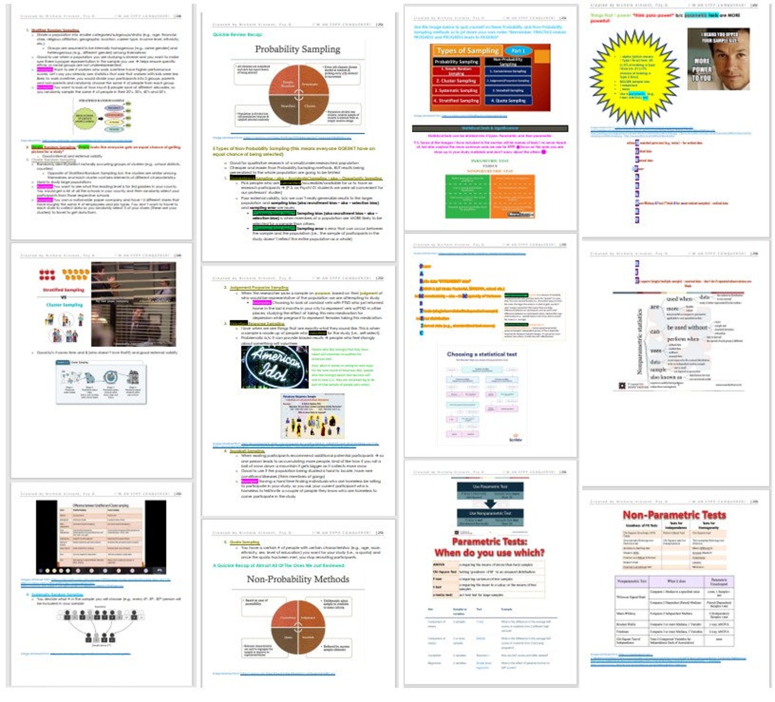 EPPP Statistics & Test Construction Visual Aid: Mnemonic Study Packet ...